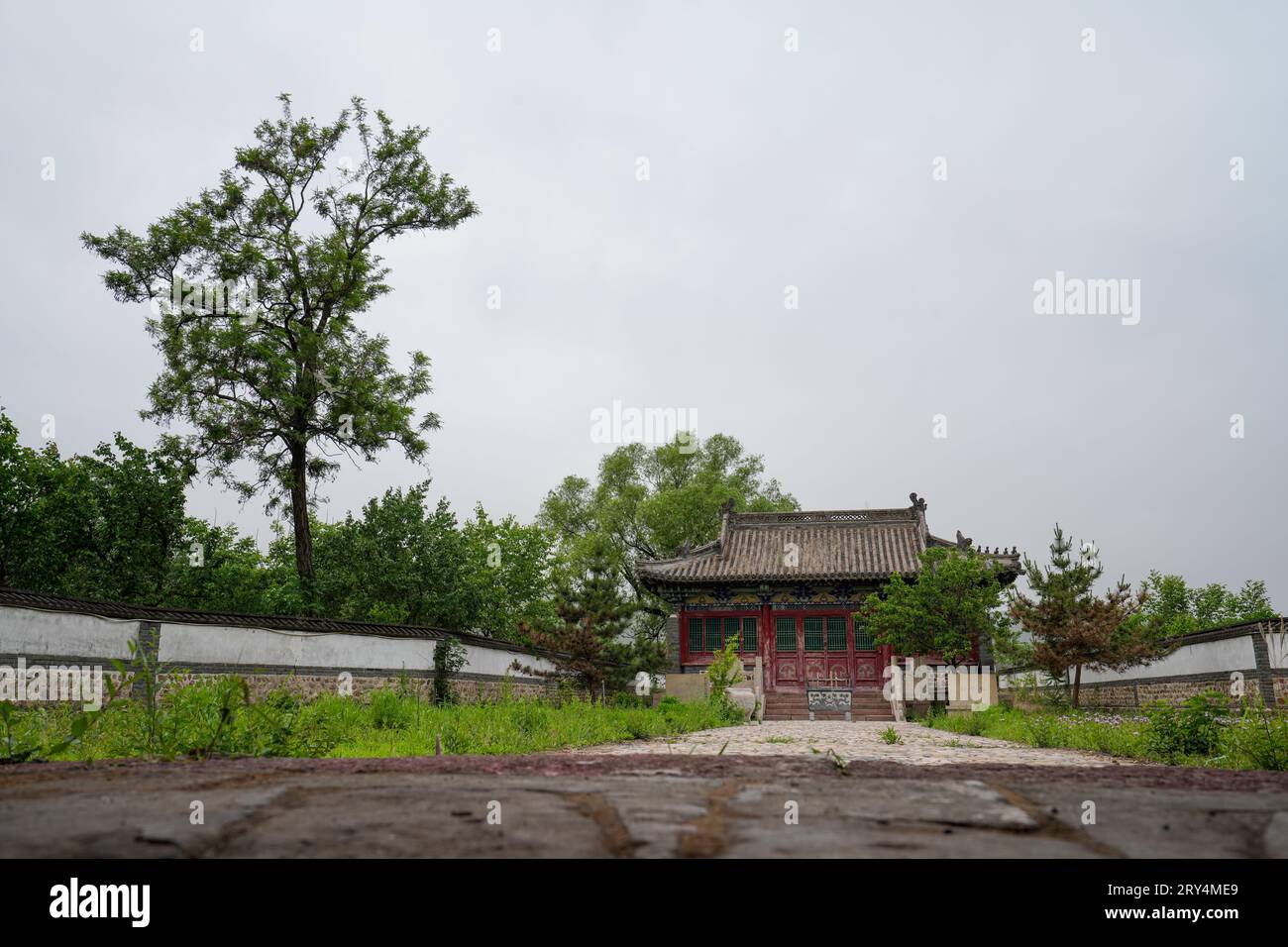 luannan county, China - May 20, 2023: A close-up of the plaque of Baiyi ...