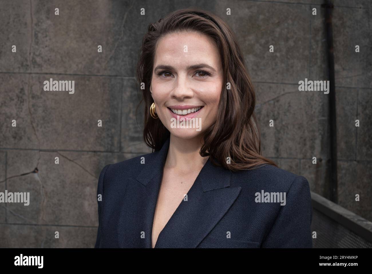 Hayley Atwell attends the Chloe Spring/Summer 2024 womenswear fashion ...