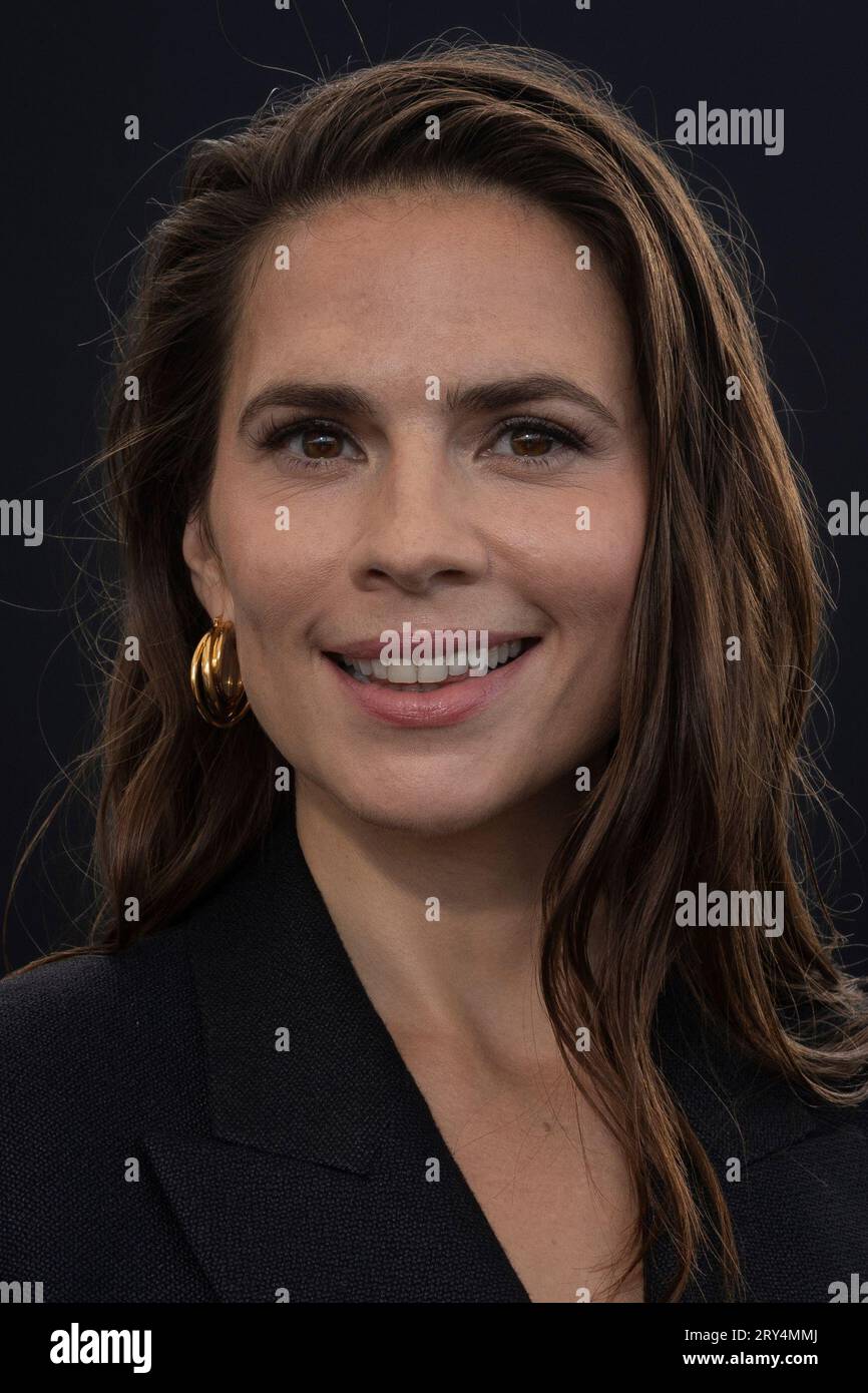 Hayley Atwell attends the Chloe Spring/Summer 2024 womenswear fashion ...