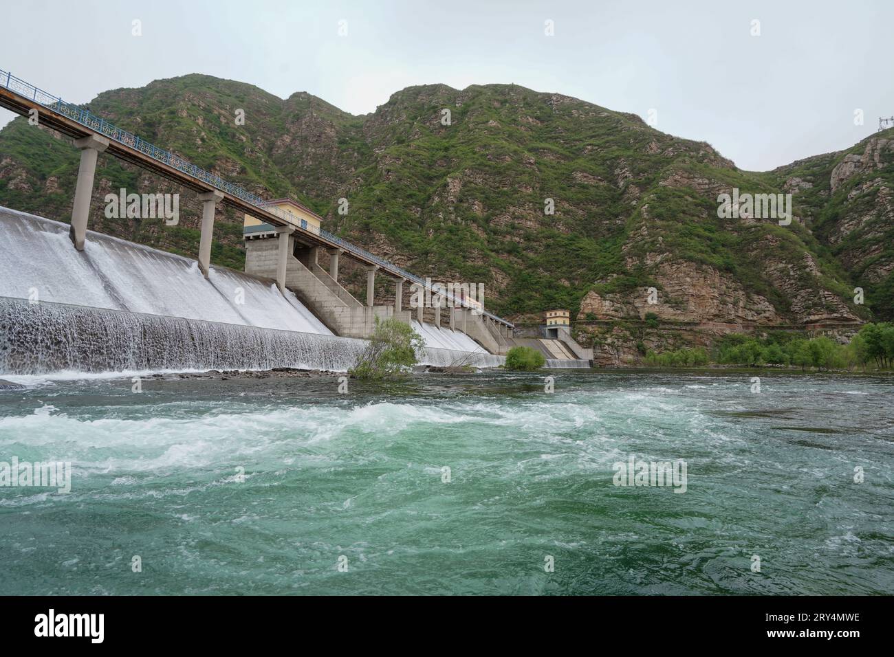 Scenery of the Reservoir Dam Scenic Area, North China Stock Photo - Alamy