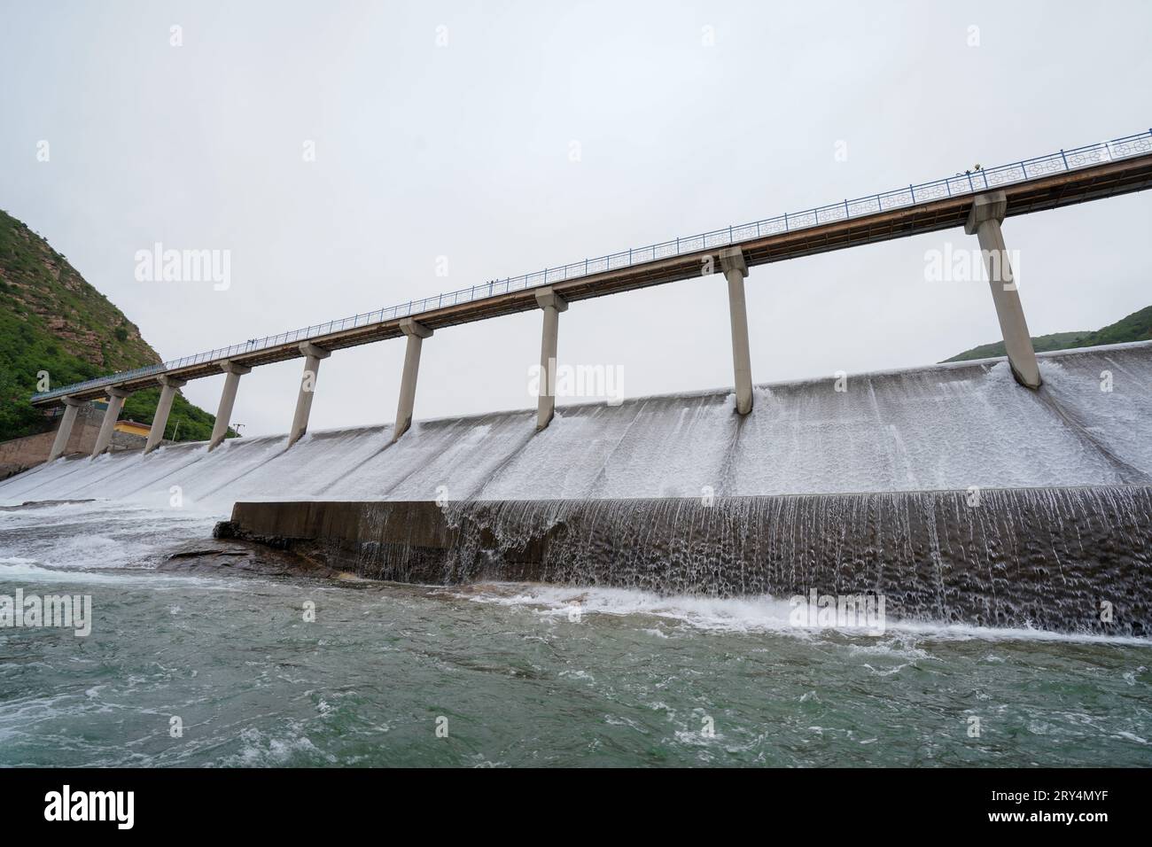 Scenery of the Reservoir Dam Scenic Area, North China Stock Photo - Alamy