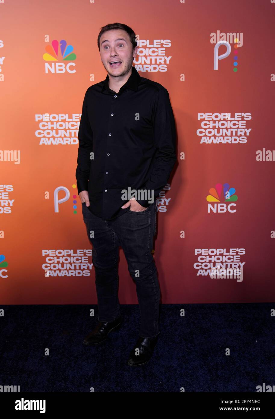 Thomas Mac arrives at the People's Choice Country Awards on Thursday ...