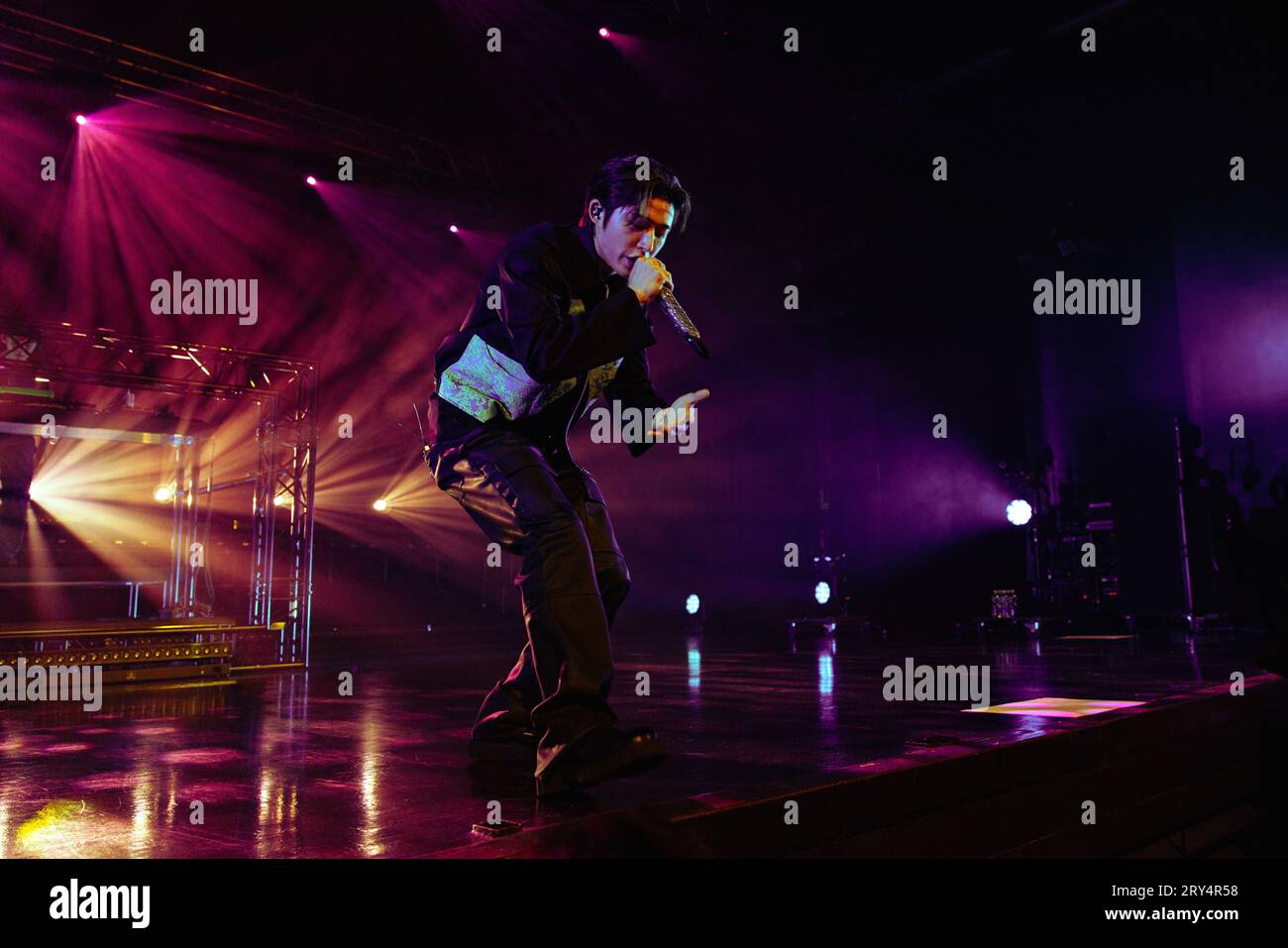 Milan, Italy, 28th September 2023. South Korean rapper and singer B.I ...