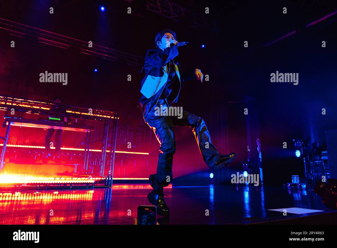 Milan, Italy, 28th September 2023. South Korean rapper and singer B.I ...