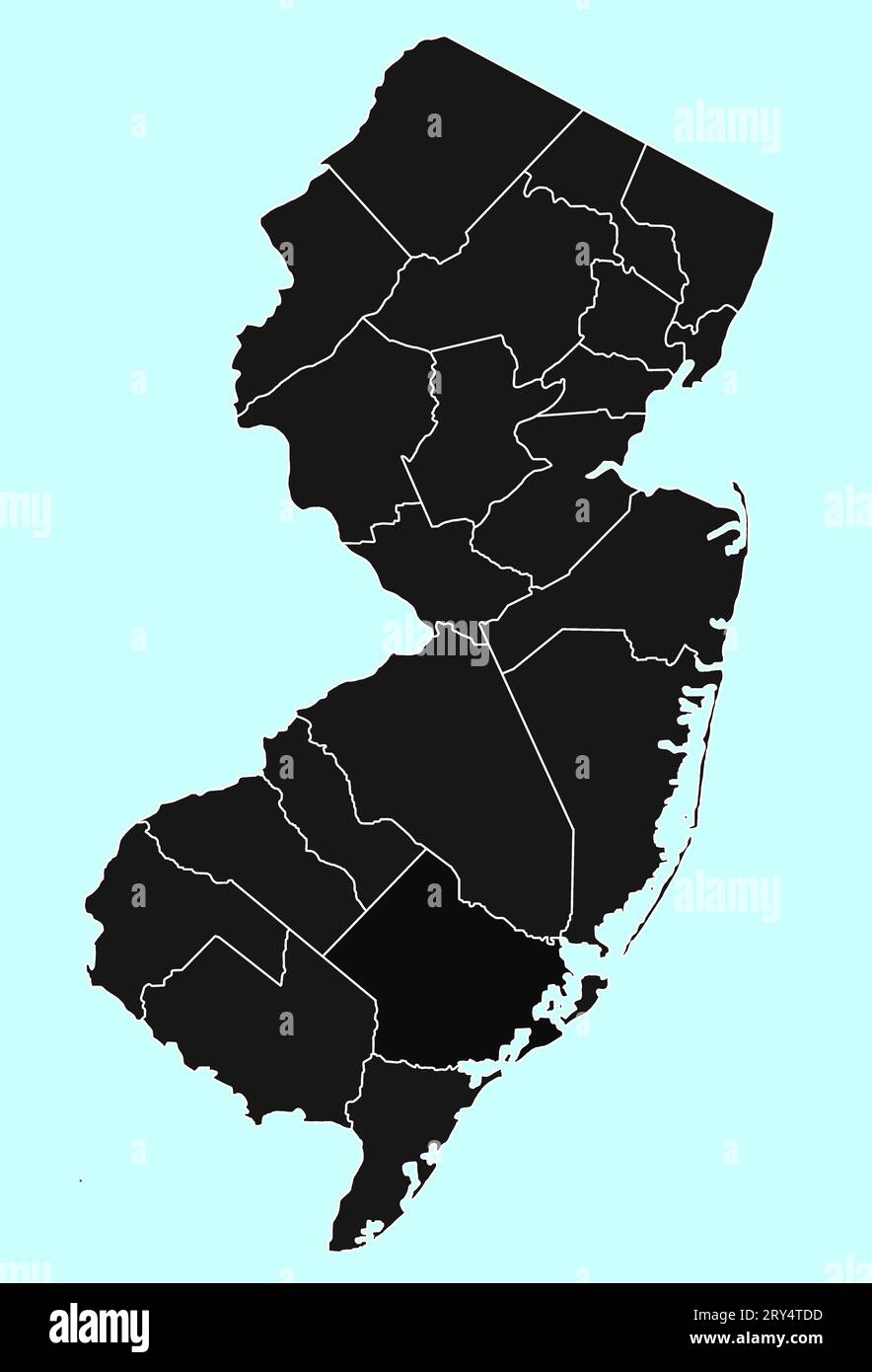 New Jersey County Map Royalty Free Vector Image 56 Off