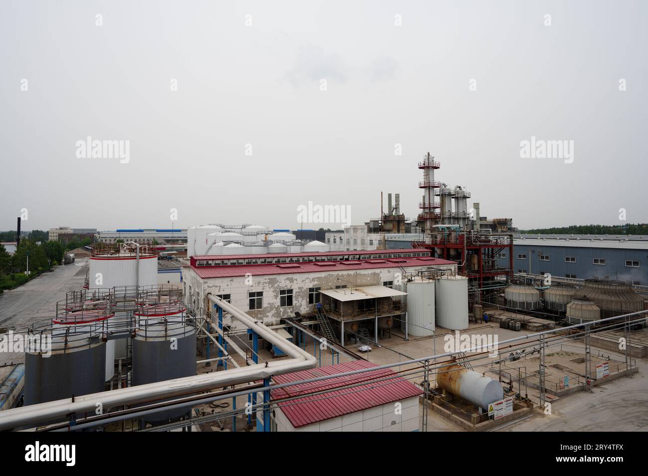 The giant Storage tank is located in a biodiesel production plant Stock ...