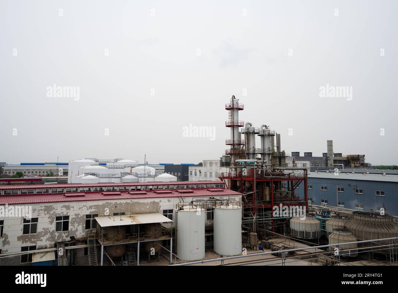 The giant Storage tank is located in a biodiesel production plant Stock ...