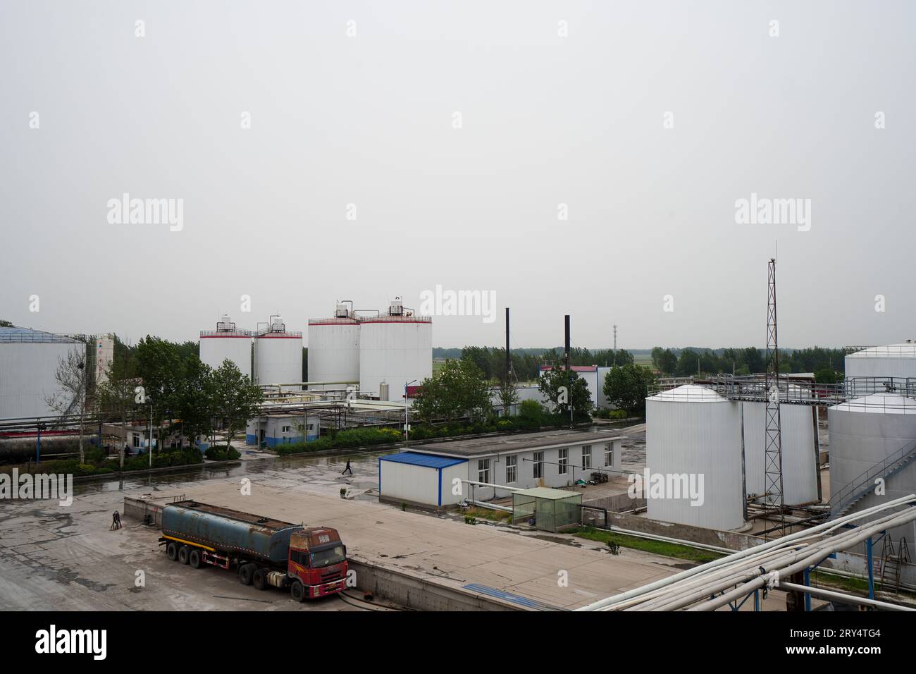 The giant Storage tank is located in a biodiesel production plant Stock ...