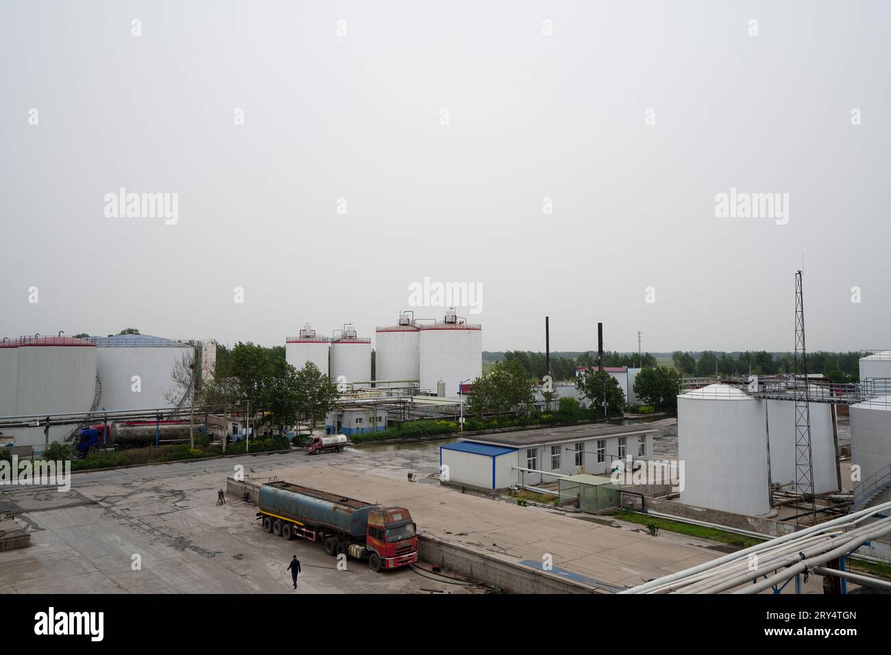 The giant Storage tank is located in a biodiesel production plant Stock ...