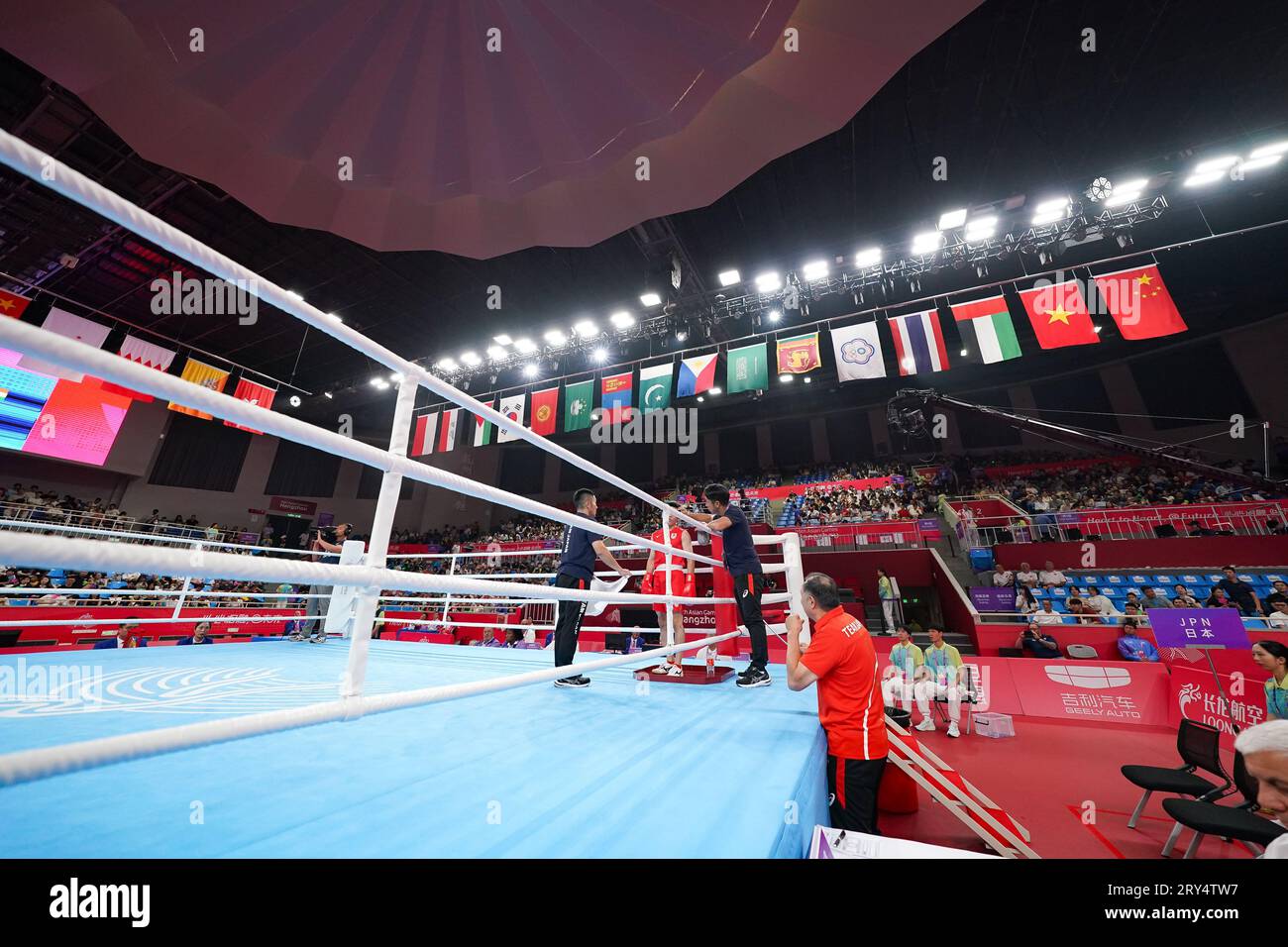 Hangzhou, China. 28th Sep, 2023. General view Boxing : At Hangzhou ...