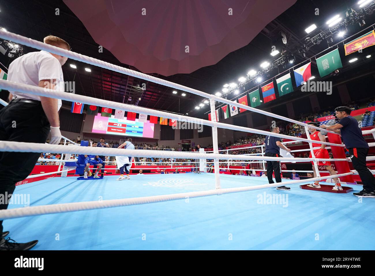 Hangzhou, China. 28th Sep, 2023. General view Boxing : At Hangzhou ...