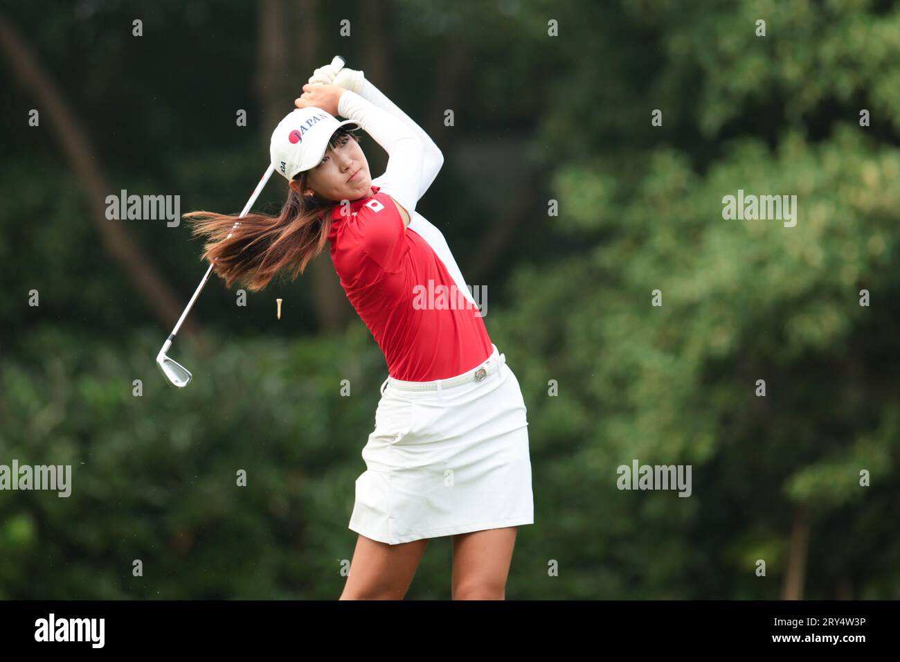 Hangzhou, China. 28th Sep, 2023. Saki Baba (JPN) Golf : Women's Individual Round 1 at West Lake ...