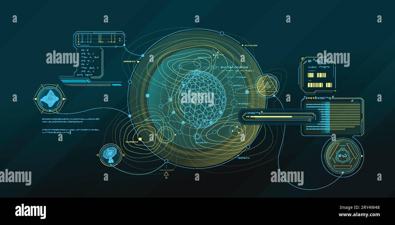 Space exploration display Stock Vector Images - Alamy