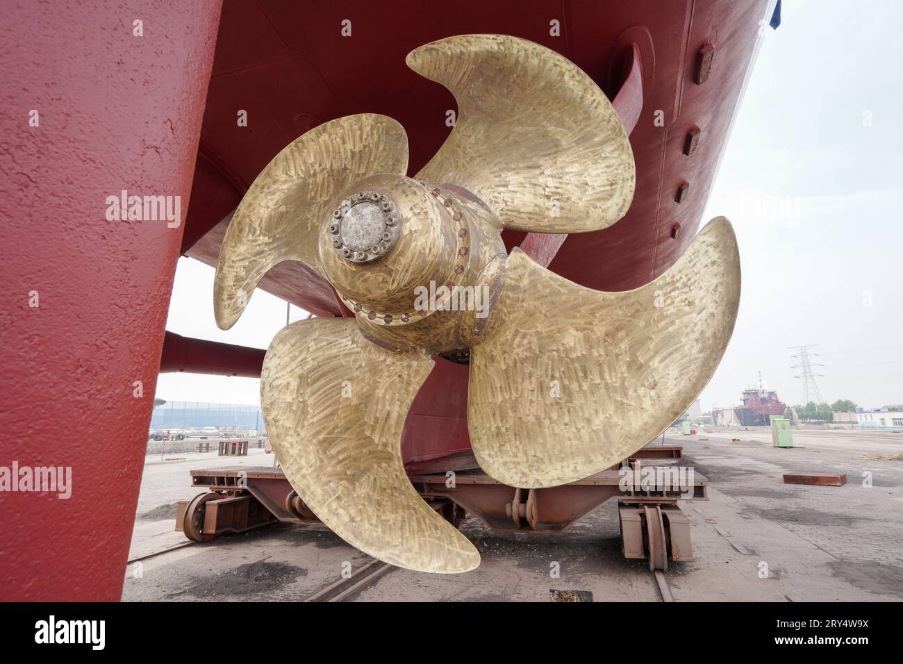 Full rotation pod thruster on a ship Stock Photo - Alamy