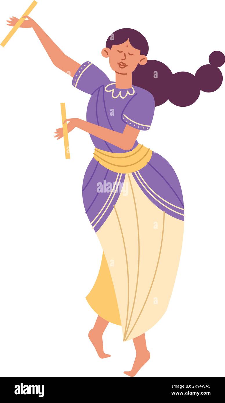 navratri dancer lady vector isolated Stock Vector Image & Art - Alamy