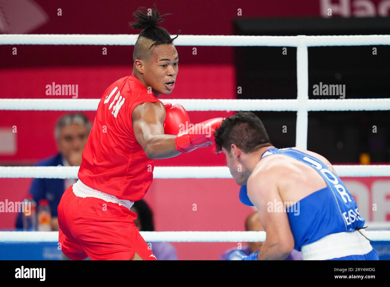 Hangzhou, China. 28th Sep, 2023. Sewon Okazawa (JPN) Boxing : Men's ...
