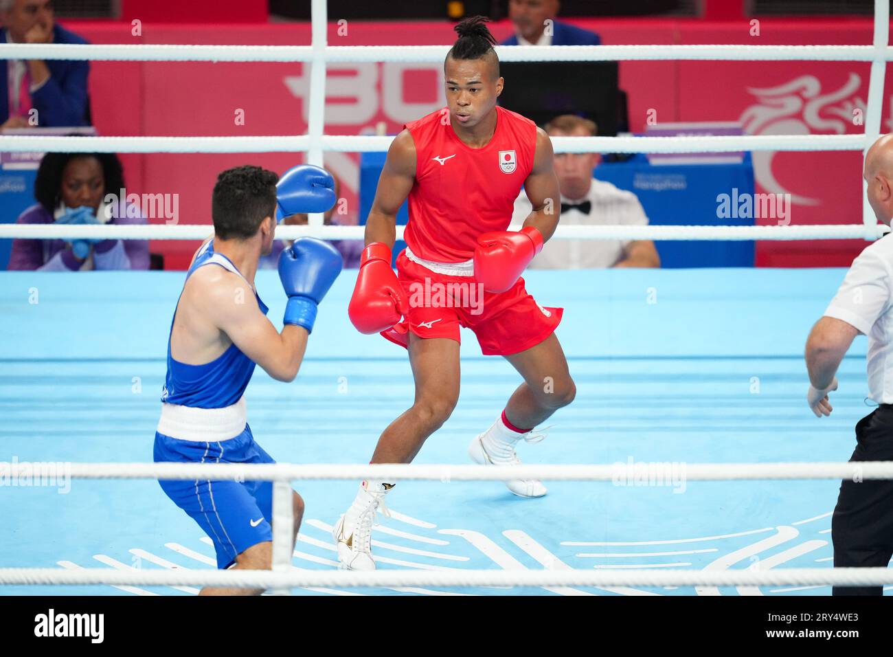 Hangzhou, China. 28th Sep, 2023. Sewon Okazawa (JPN) Boxing : Men's ...