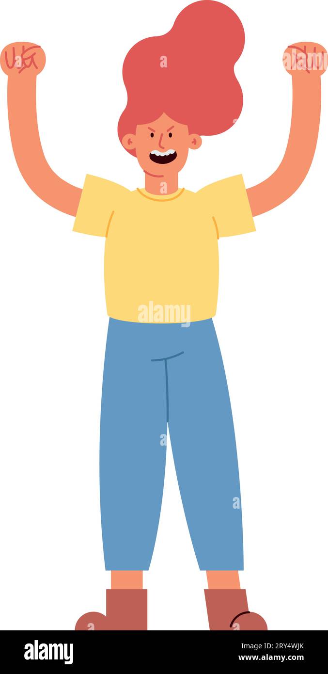 activist woman illustration vector isolated Stock Vector Image & Art ...