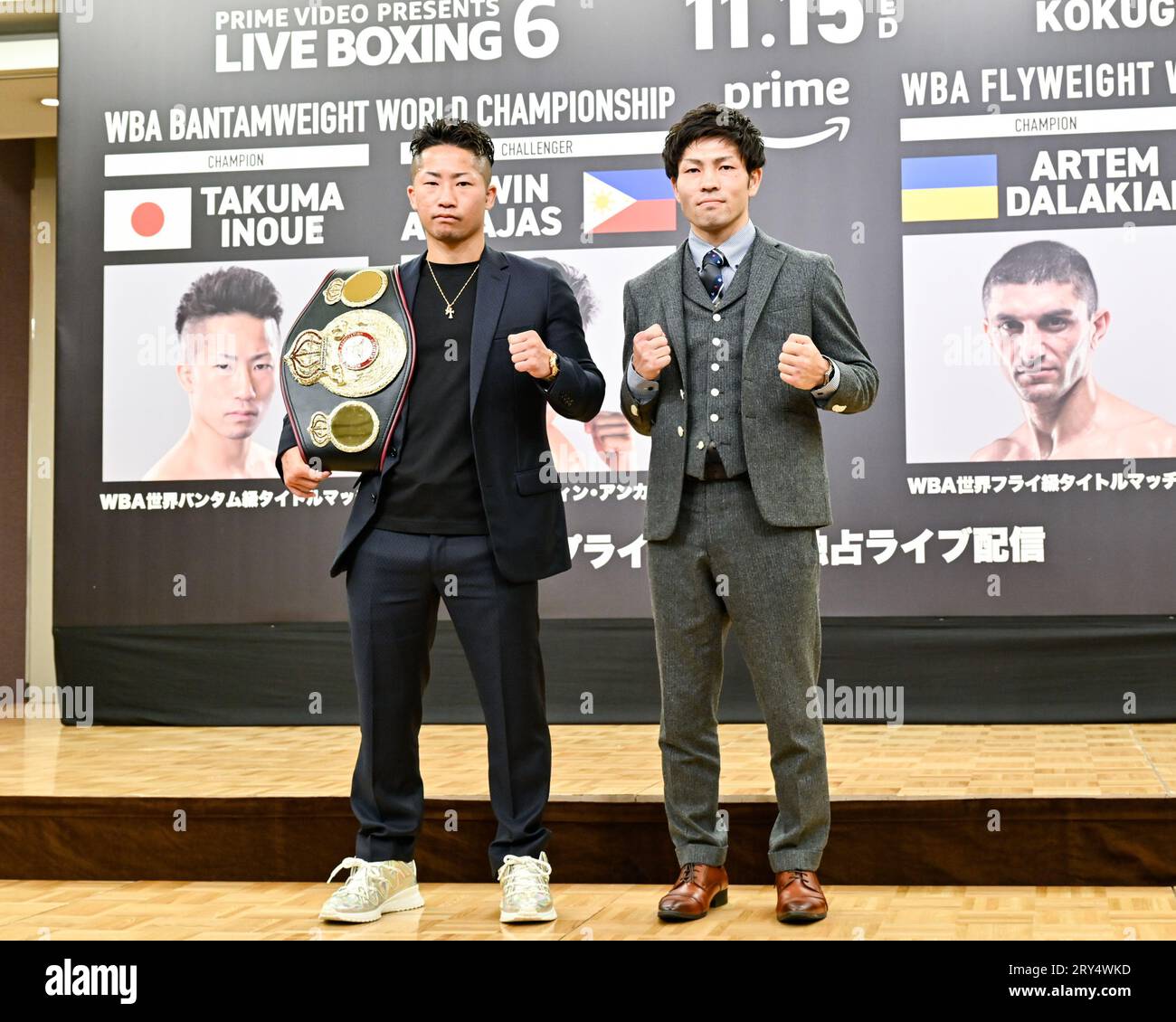 Tokyo, Japan. 27th Sep, 2023. WBA bantamweight champion Takuma Inoue ...