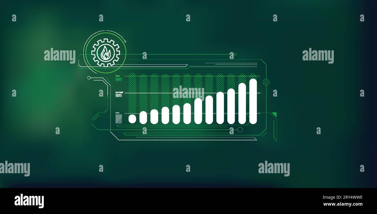 Infographics of the dynamics of production growth in the gas industry ...