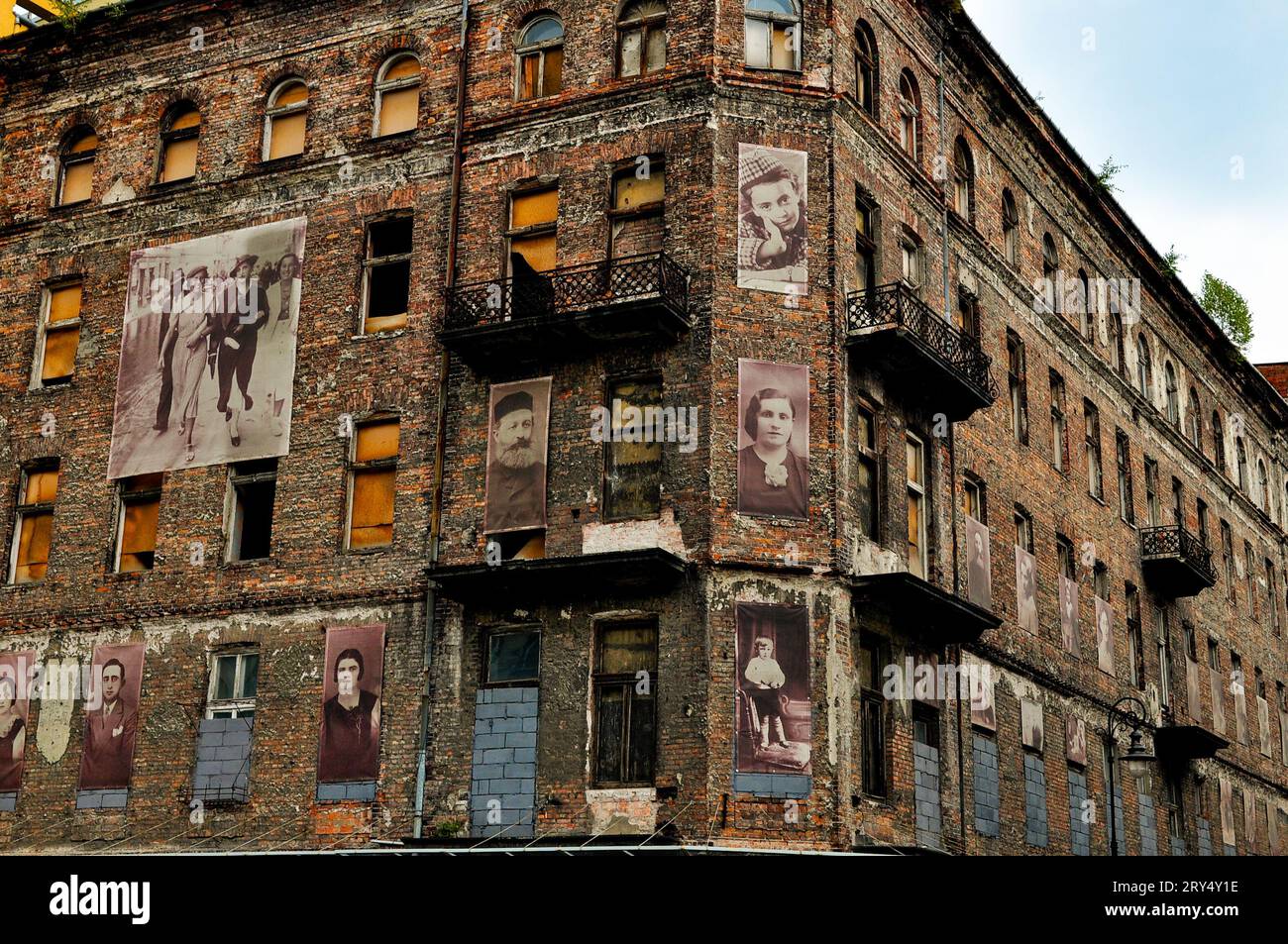 One of the few remaining buildings of the Warsaw Ghetto. Giant ...