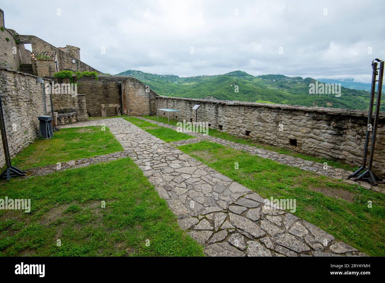 Roccascalegna Medieval Castle - Italy Stock Photo - Alamy