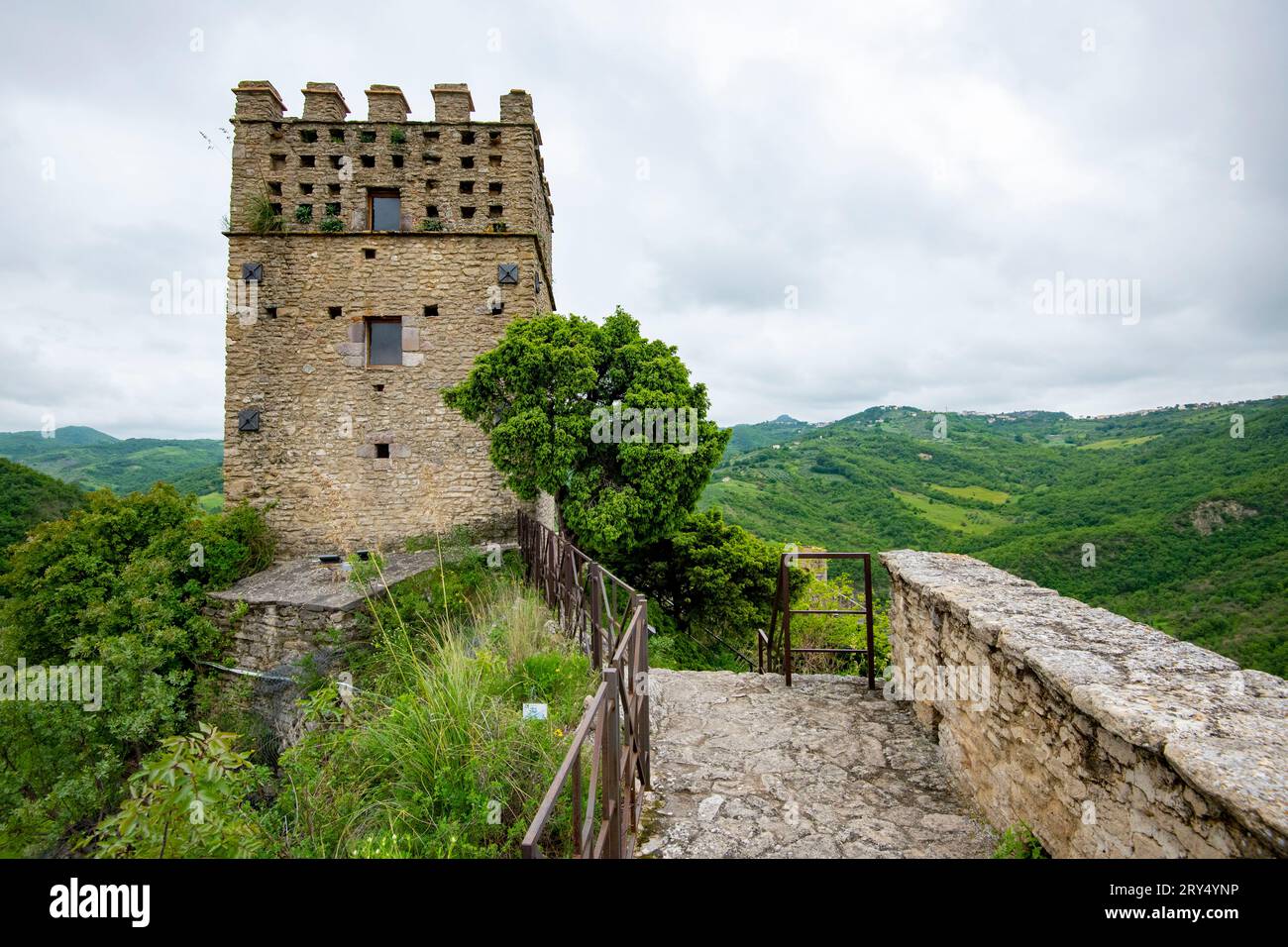 Roccascalegna Medieval Castle - Italy Stock Photo - Alamy
