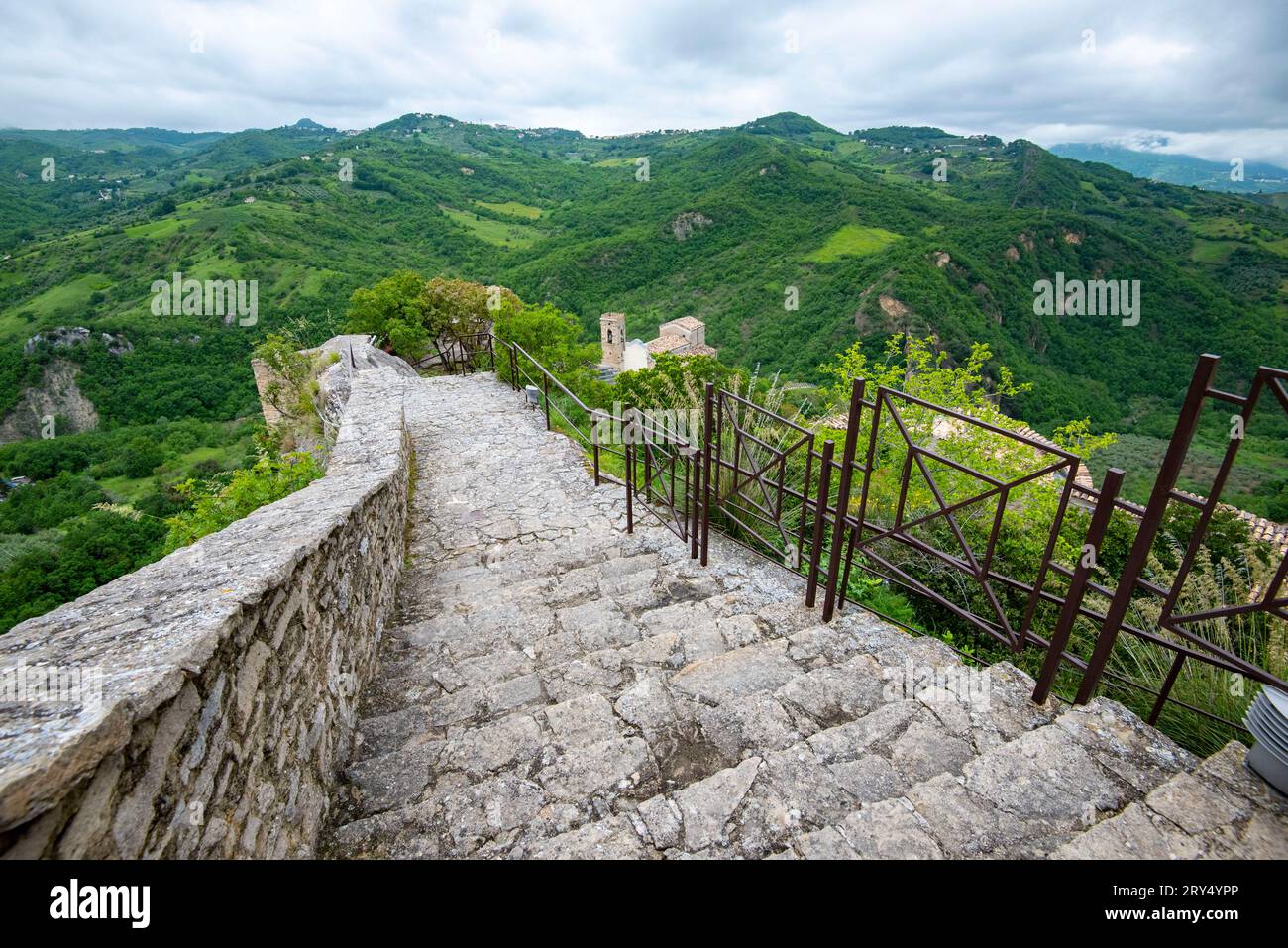 Roccascalegna Medieval Castle - Italy Stock Photo - Alamy