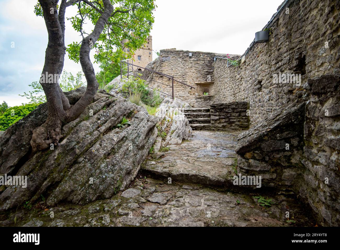 Roccascalegna Medieval Castle - Italy Stock Photo - Alamy