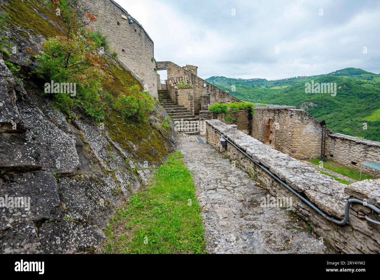 Roccascalegna Medieval Castle - Italy Stock Photo - Alamy