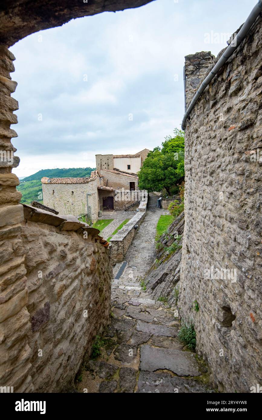 Roccascalegna Medieval Castle - Italy Stock Photo - Alamy