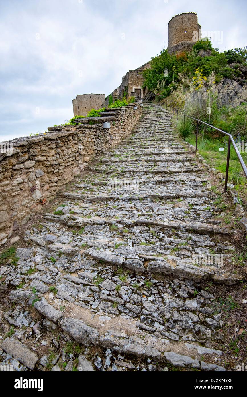Roccascalegna Medieval Castle - Italy Stock Photo - Alamy
