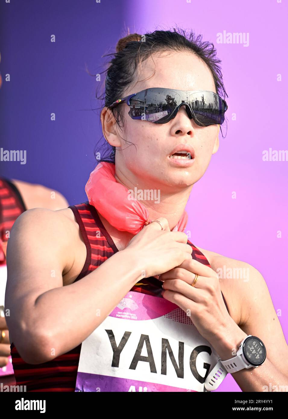 Hangzhou, China's Zhejiang Province. 29th Sep, 2023. Yang Jiayu of ...