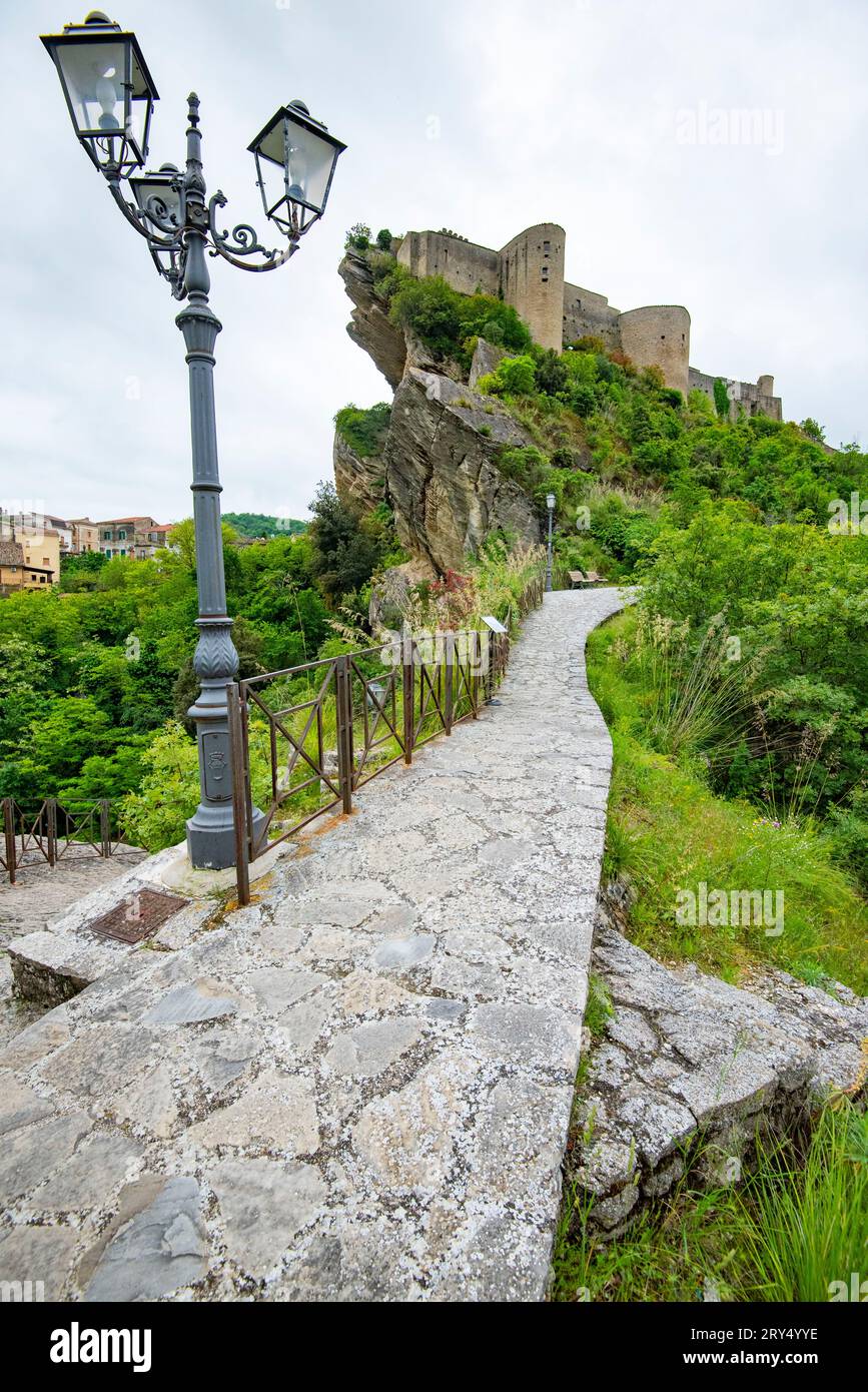 Roccascalegna Medieval Castle - Italy Stock Photo - Alamy