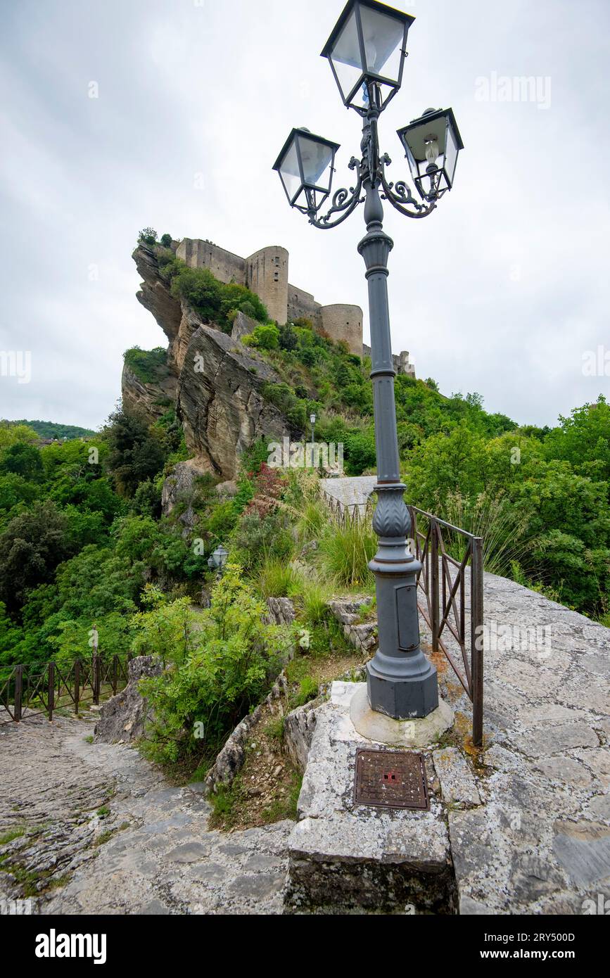 Roccascalegna Medieval Castle - Italy Stock Photo - Alamy