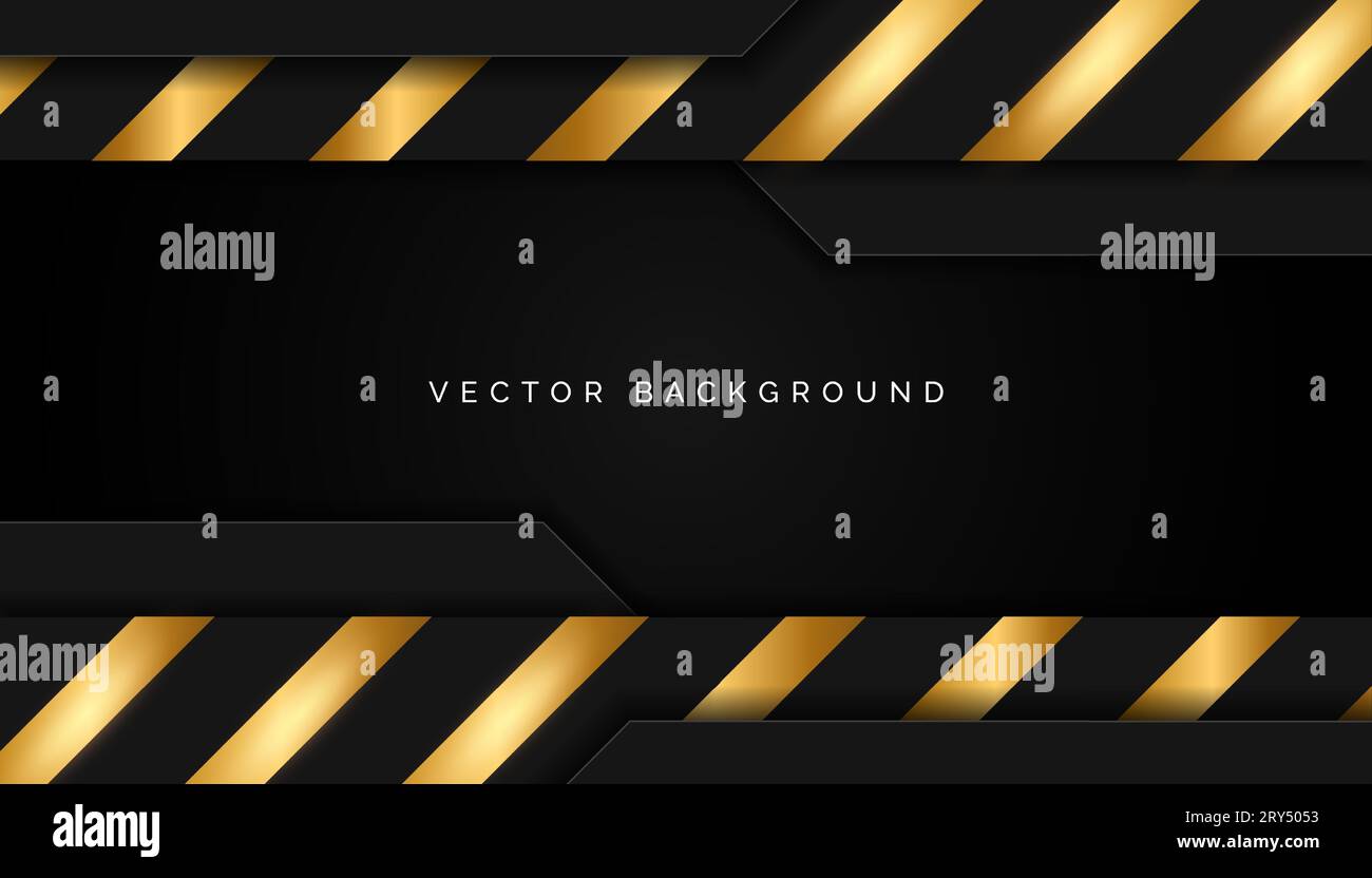 abstract modern luxury warning line style with gold line background ...