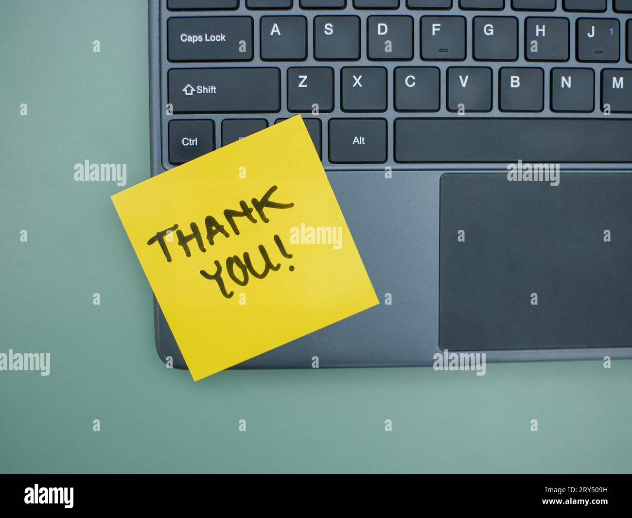 Top view thank sticker hi-res stock photography and images - Alamy