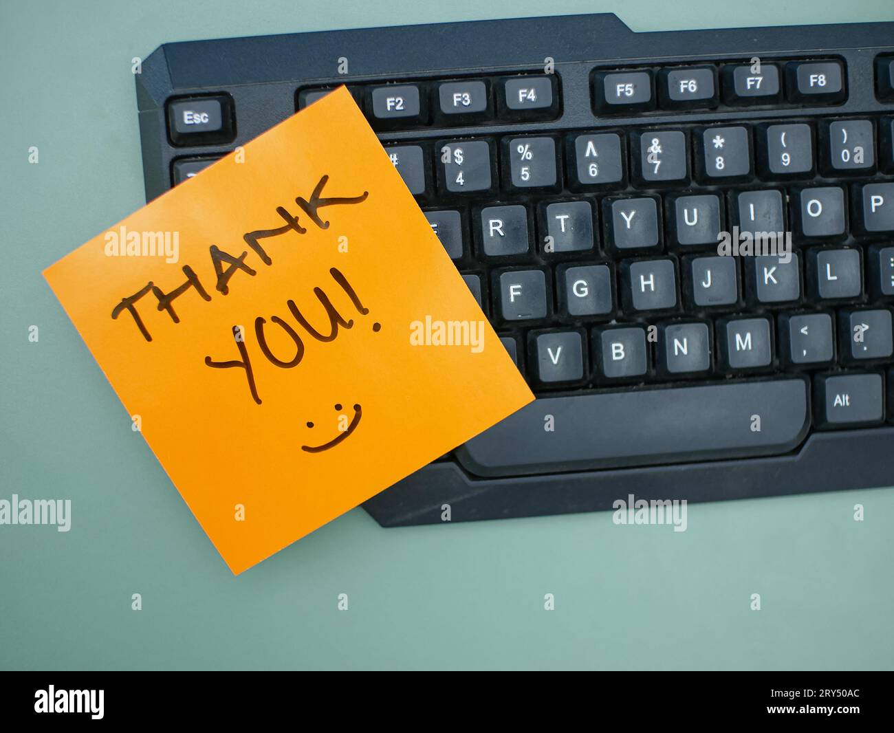 Thank you on screen hi-res stock photography and images - Alamy