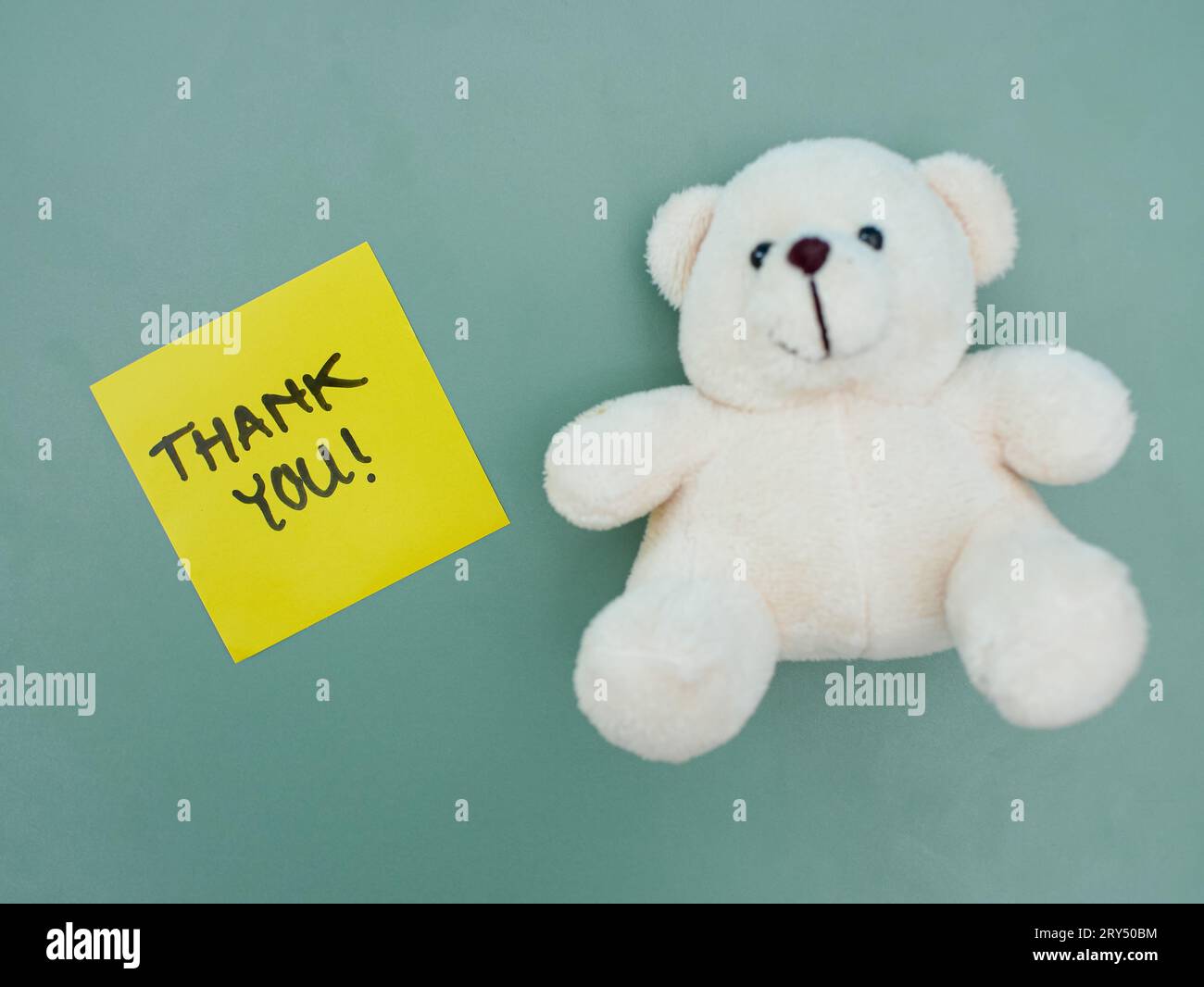 Thank written on white paper hi-res stock photography and images - Alamy