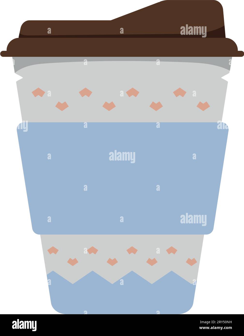 reusable coffee cup blue Stock Vector Image & Art - Alamy