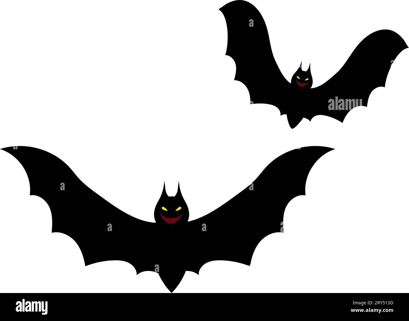 halloween bats illustration Stock Vector Image & Art - Alamy