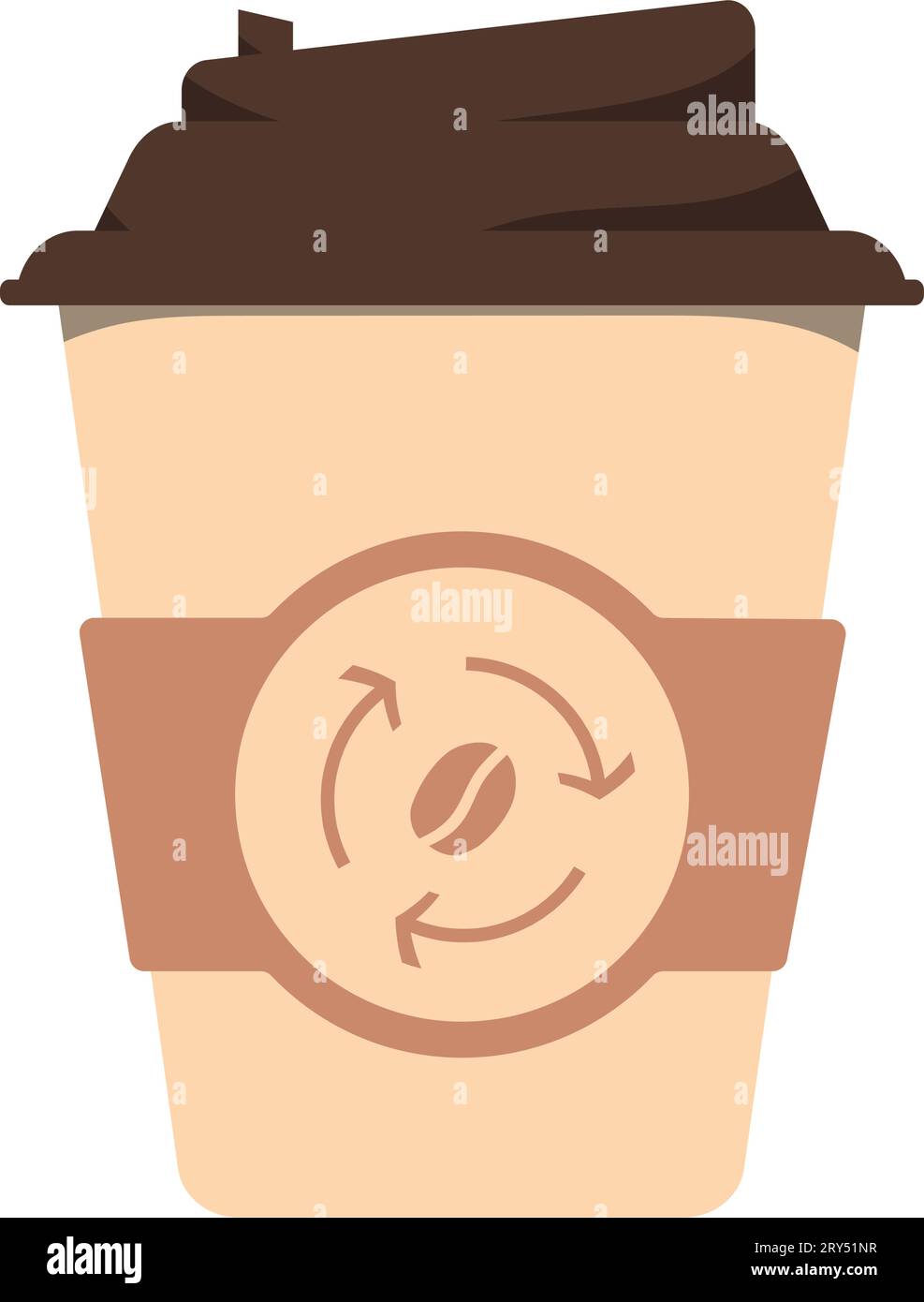 reusable coffee cup glass illustration Stock Vector Image & Art - Alamy