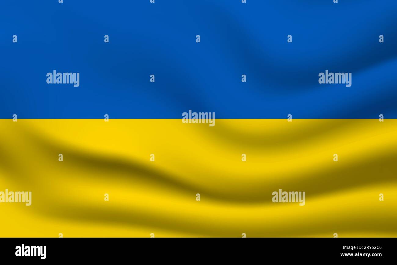 Ukraine flag 3d waving banner background Stock Vector Image & Art - Alamy