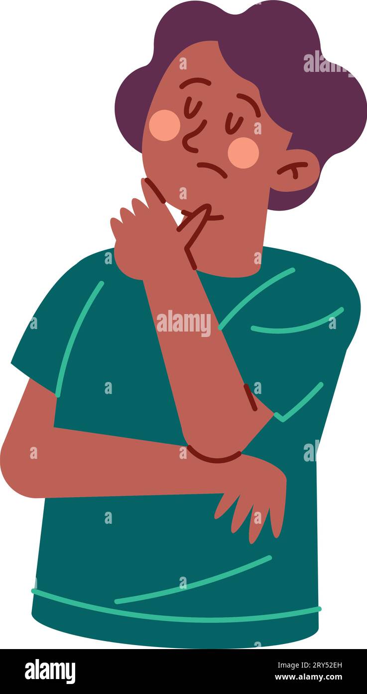 thinking man design vector isolated Stock Vector Image & Art - Alamy