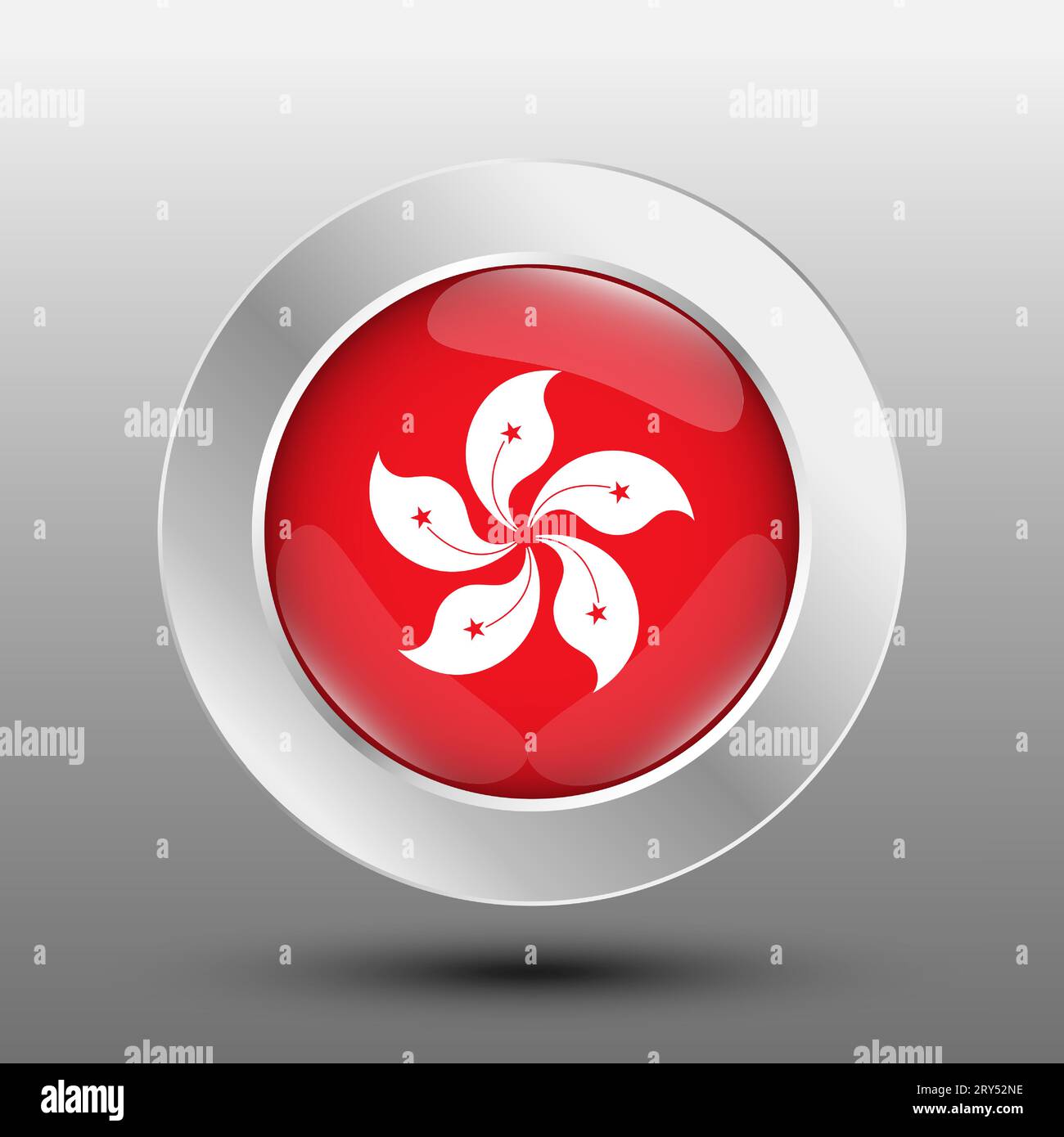 Hong Kong round flag metal button background Stock Vector Image & Art ... Hong Kong round flag metal button background Stock Vector Image & Art ...