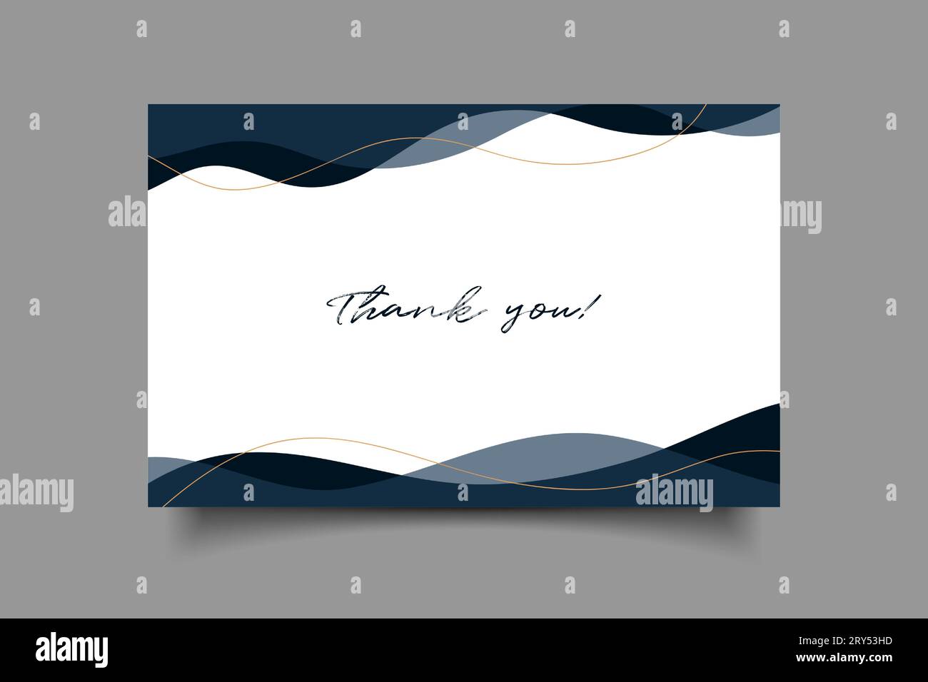 thanks you card modern template design illustration Stock Vector Image ...