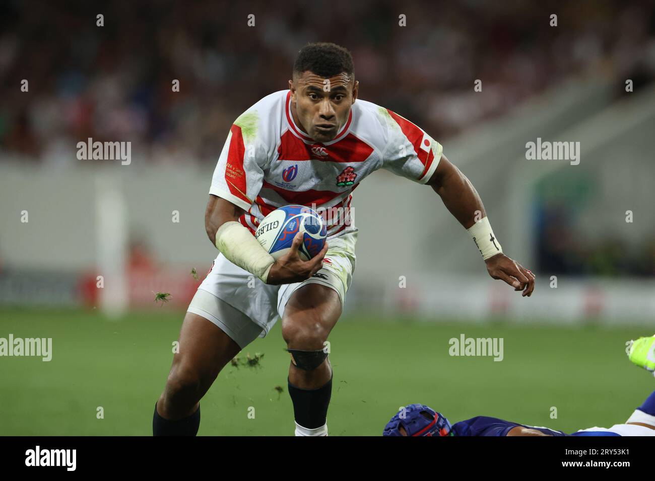 Japan's Jone Naikabula during the 2023 Rugby World Cup Pool D match ...