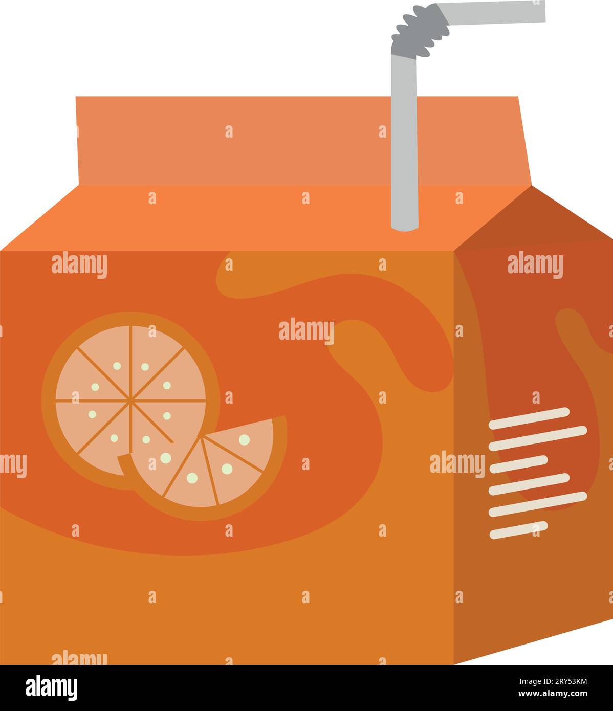 tetra pack box of orange juice Stock Vector Image & Art - Alamy