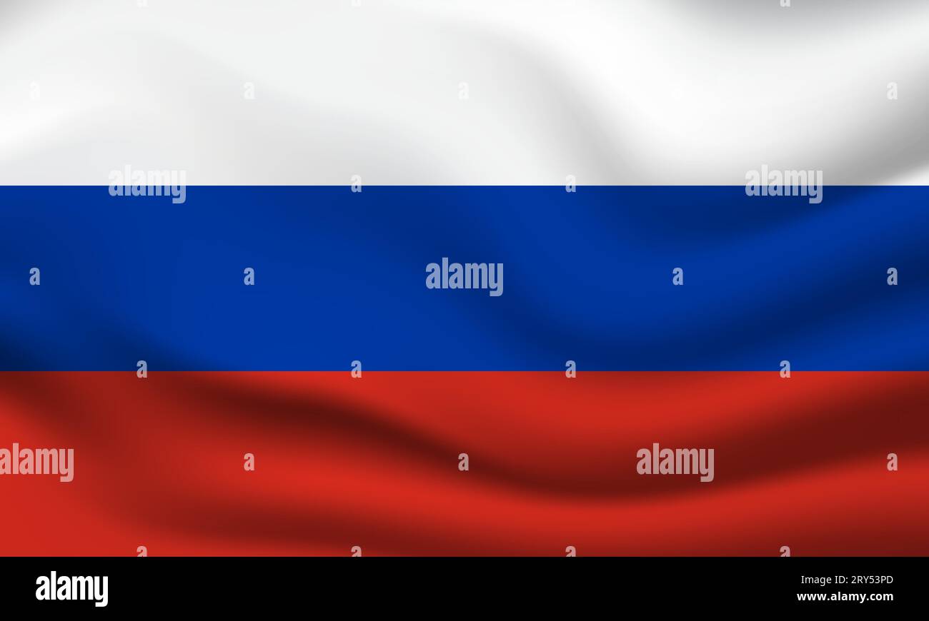 Russian flag waving background state Stock Vector Images - Alamy