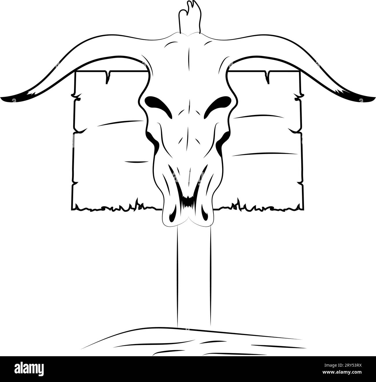 Dead cow skeleton bone bones Black and White Stock Photos & Images - Alamy